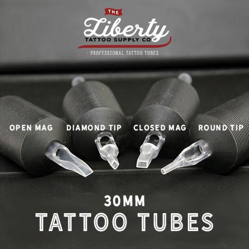 Vulcan 30MM Disposable Tubes - 25 Per Box – Liberty® Tattoo Supply